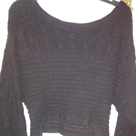 Copper Key | Sweaters | Euc Copper Key Black Cropped Sweater Size Xl ...